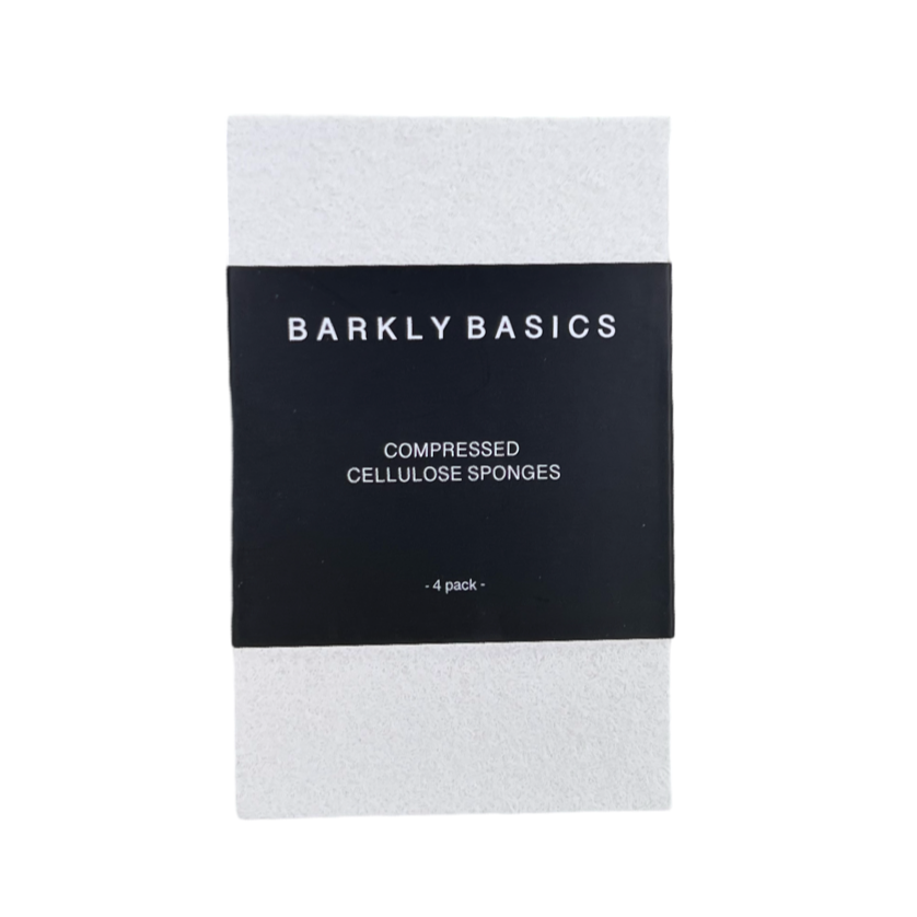 White Compressed Cellulose Sponge - 4 pack – BARKLY BASICS